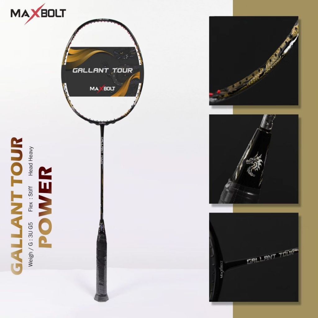 Maxbolt Gallant Tour Dragon Attacking Badminton Racket [Free String ...