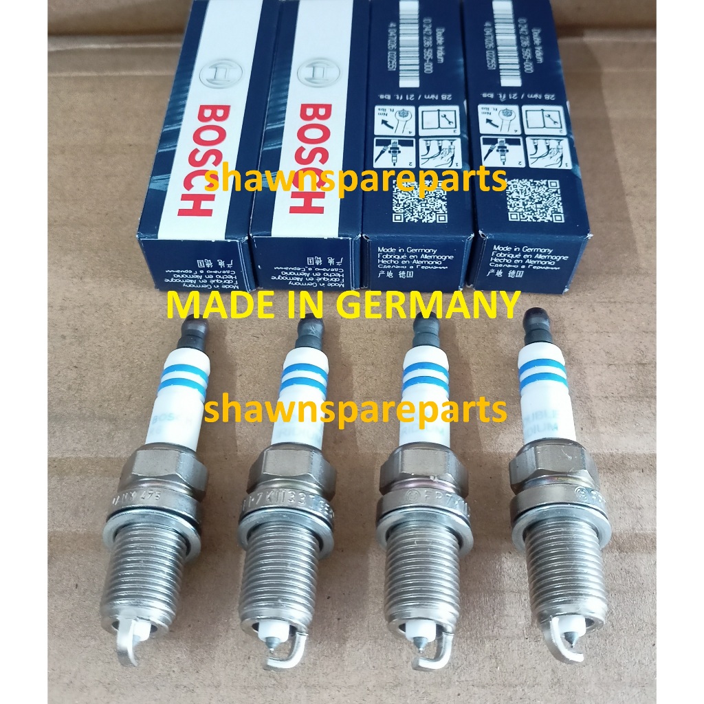 BOSCH Double Iridium Toyota Vios NCP42 NCP93 NCP150 Altis ZZE121 ZZE122 ...
