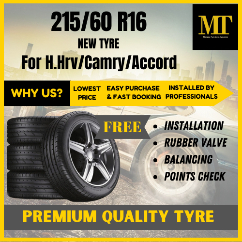 MT 215/60 R16 [Free Installation Provided] 2024 New Tyre for Honda HRV ...