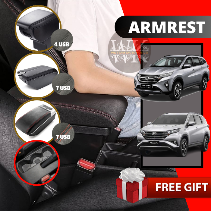 Perodua Aruz / Toyota Rush 2019 7USB 4USB 1 Layer or Double Layer Arm ...