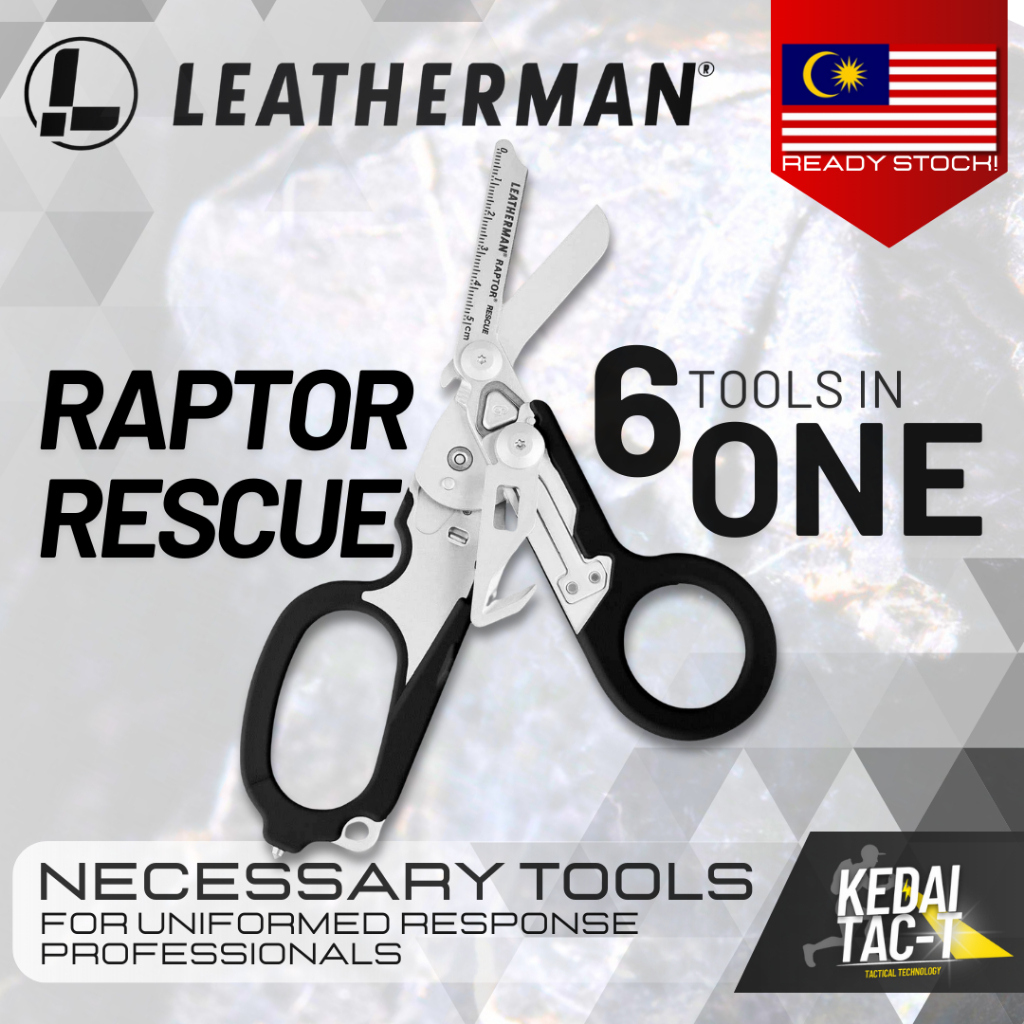 LEATHERMAN RAPTOR RESCUE - 6 in 1 Foldable Trauma Shears & Multitool ...