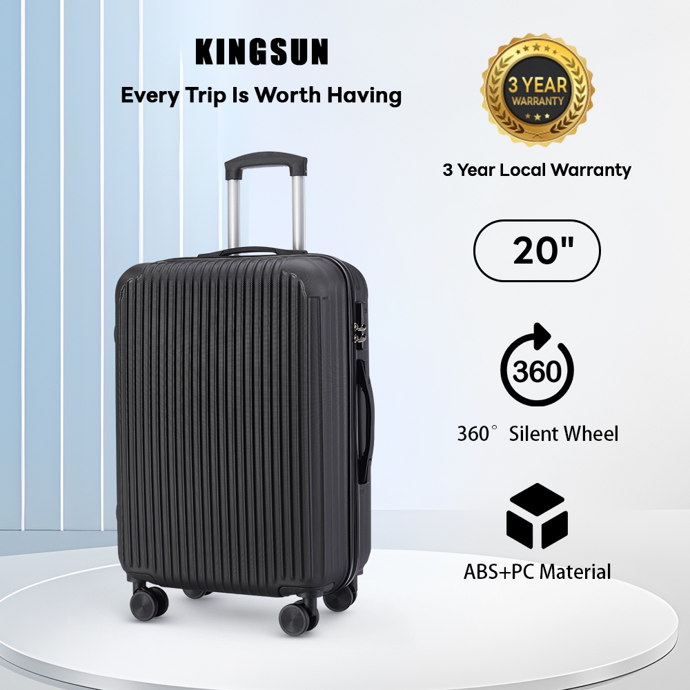 KINGSUN 20" Cabin Luggage Travel Bag Hand Carry luggage premium ABS+PC hardcase travel luggage ...