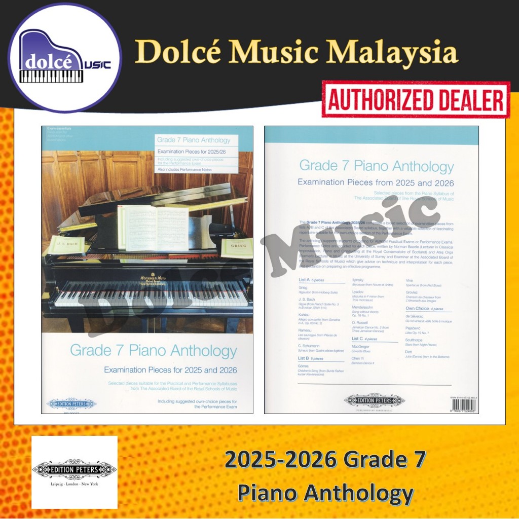 EDITION PETERS - 2025-2026 Grade 7 Piano Anthology | Shopee Malaysia