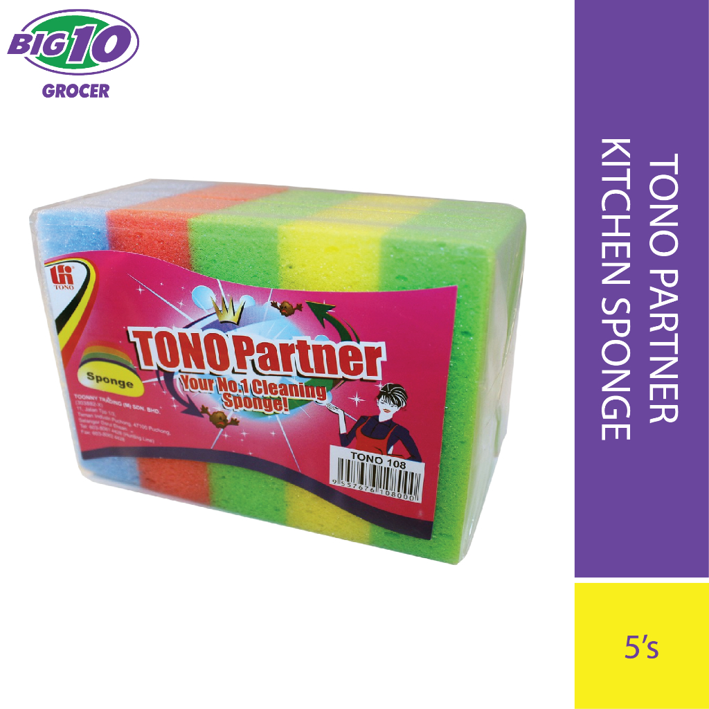 TONO Washing Sponges Dishwasher Kitchen Cleaning Sponge / Span Basuh ...