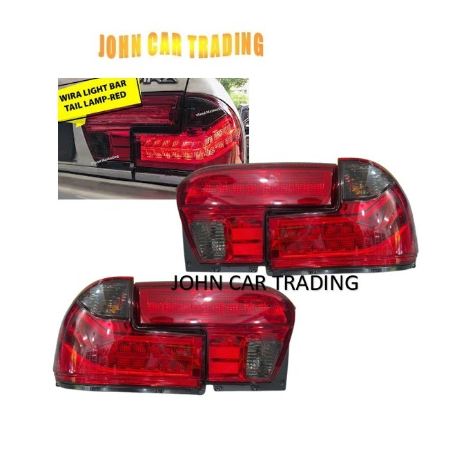 Vland Proton Wira Led Light Bar Tail Lamp Red Smoke Wira Lampu Belakang ...