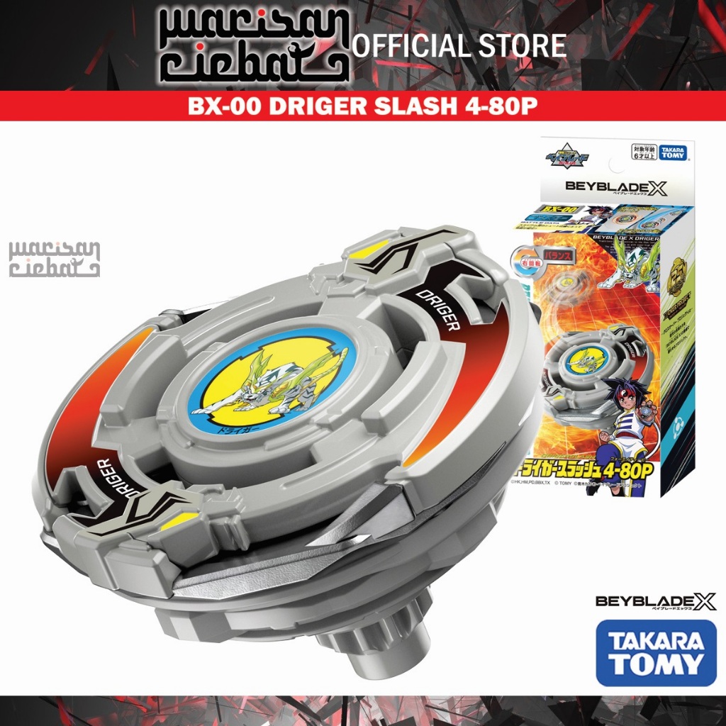 Takara Tomy Beyblade X BX-00 Booster Driger Slash 4-80P | Shopee Malaysia
