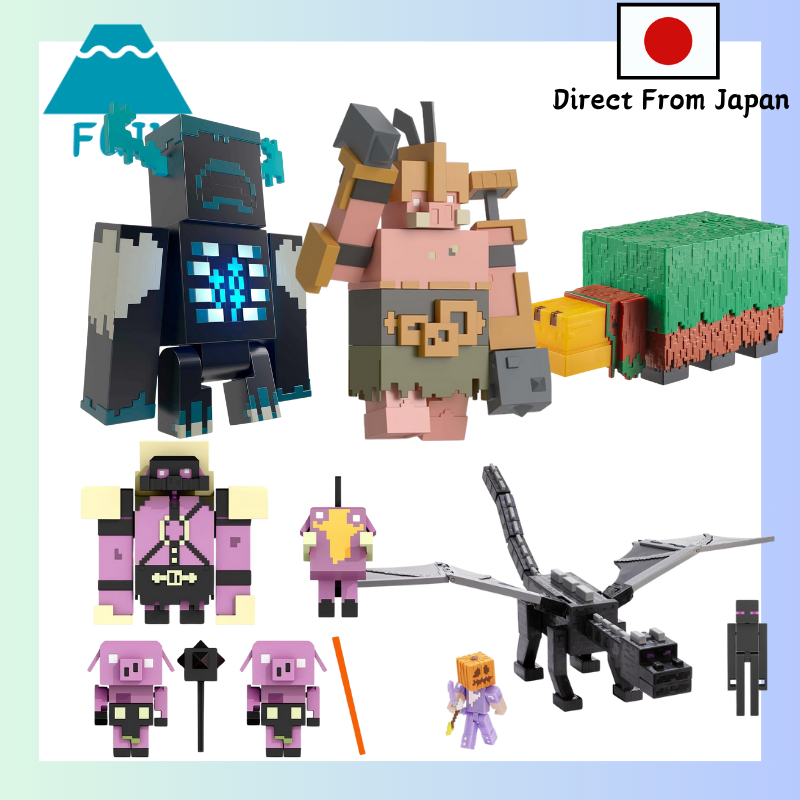 MATTEL Minecraft Action Figures – Warden, Ender Dragon, Sniffer, Portal ...
