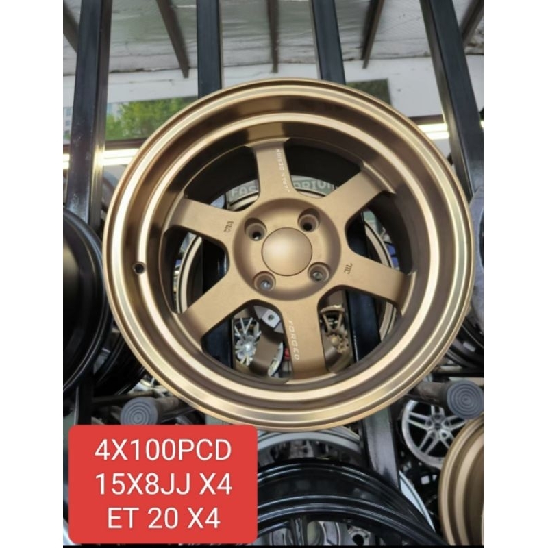 新 NEW SPORT RIM 15 INCH RM1280 4PC RAYS TE37 MYVI ALZA VIOS VIVA (KENA ...