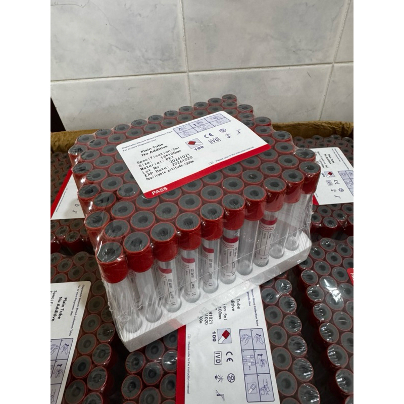 READY STOCK ！Vacuum Blood Collection Tube (RED CAP) | Shopee Malaysia