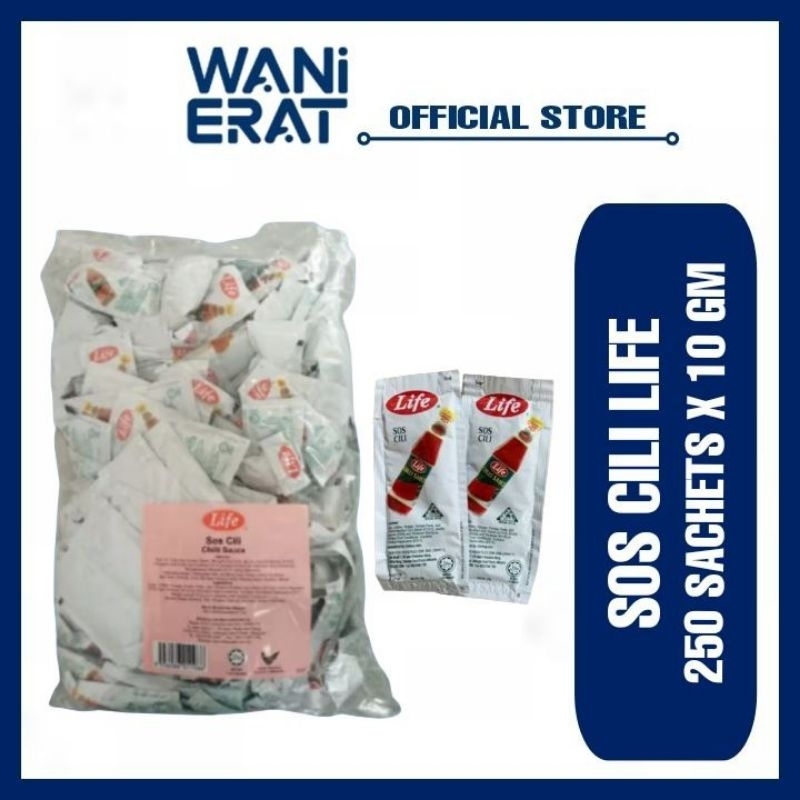 [250PCS] LIFE CHILLI SAUCE SACHET | SOS CILI | Shopee Malaysia