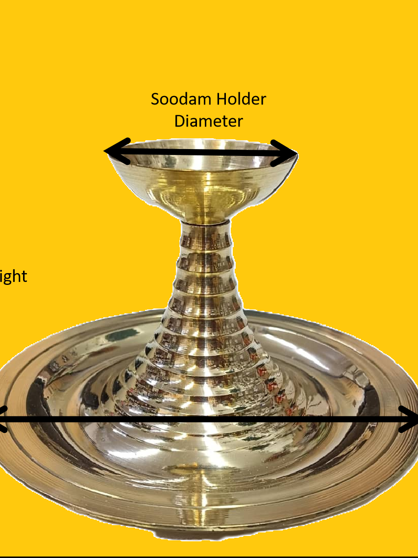 Sudam Tattu / Camphor Holder / Soodam Tattu /Original Brass | Shopee ...