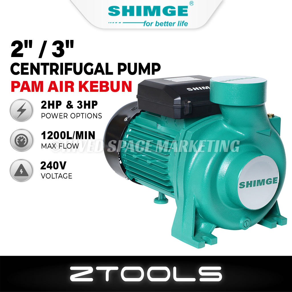 SHIMGE 2HP & 3HP Centrifugal Water Pump 2" & 3" Irrigation Pump Pam Air ...