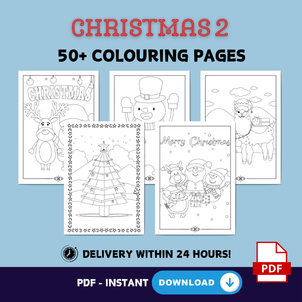 (PDF) 50+ CHRISTMAS Colouring Pages KIDS CARTOON Part 2 - Kids ...