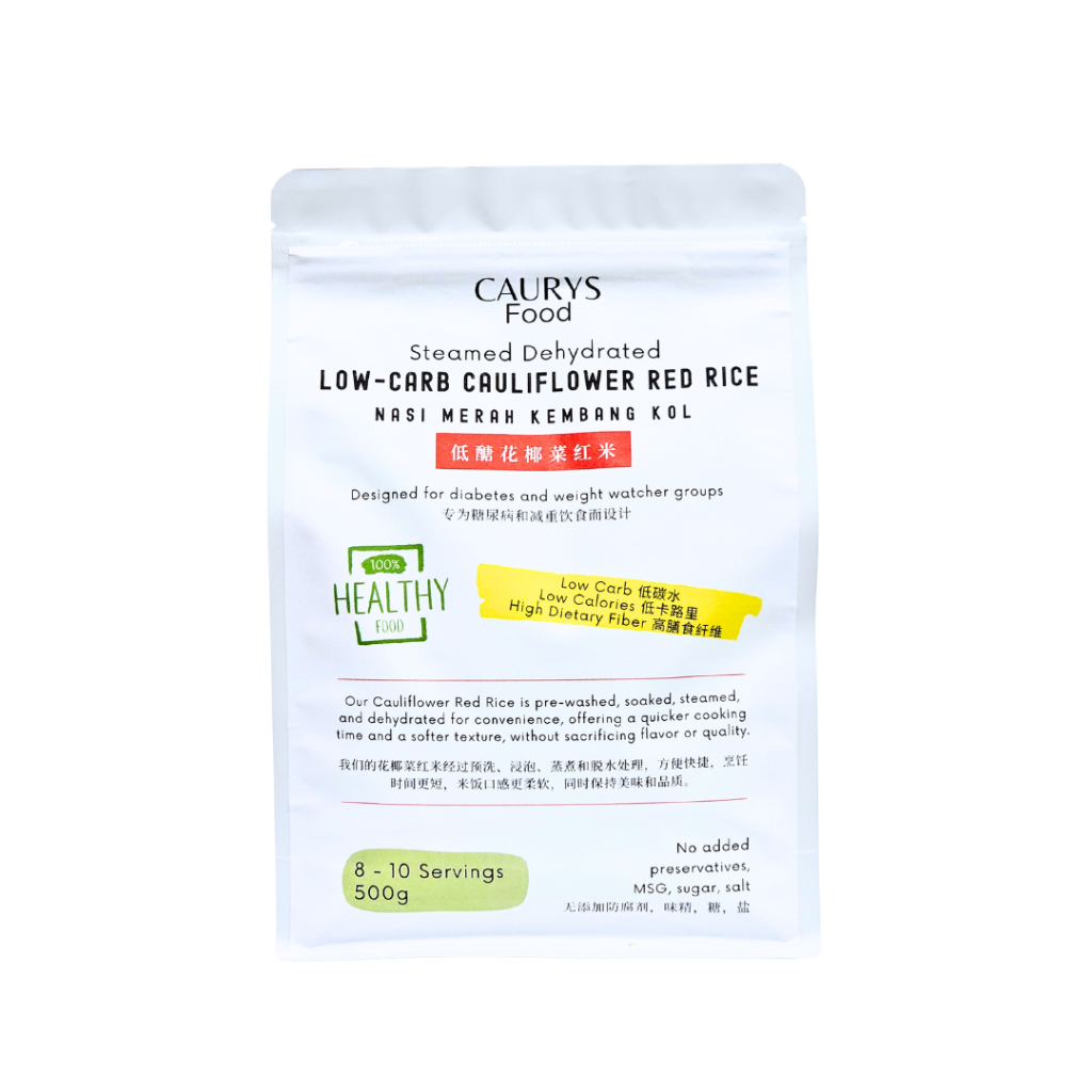 【Diabetes Friendly】Steamed Dehydrated Low Carb Cauliflower Red Rice ...