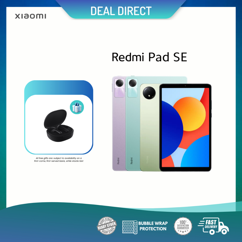 Redmi Pad SE (6+128GB | 8+256GB) | 8.7" / 11" FHD+ display | Shopee ...