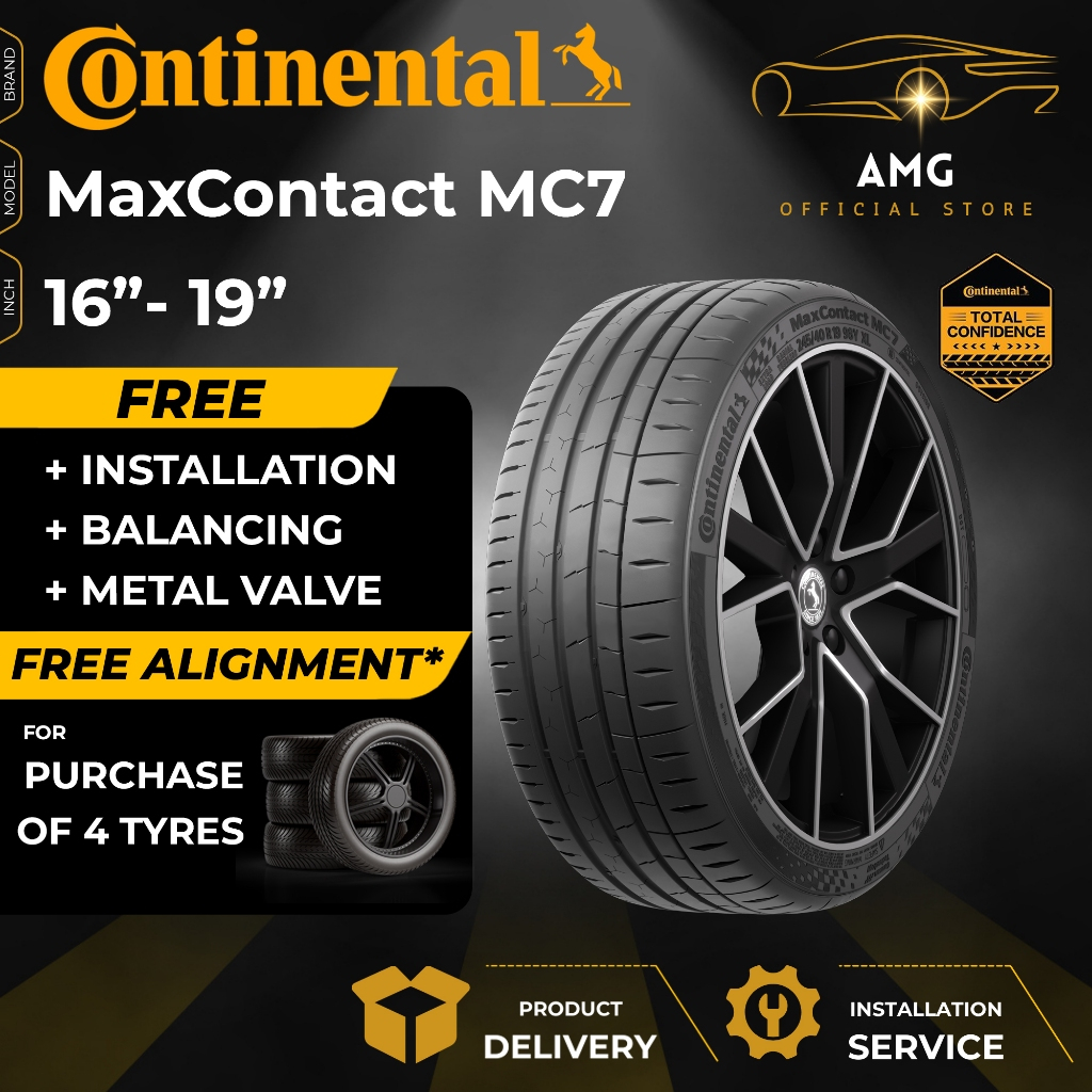 Continental MaxContact 7 MC7 Car Tyre (FREE INSTALLATION/DELIVERY) 16 ...