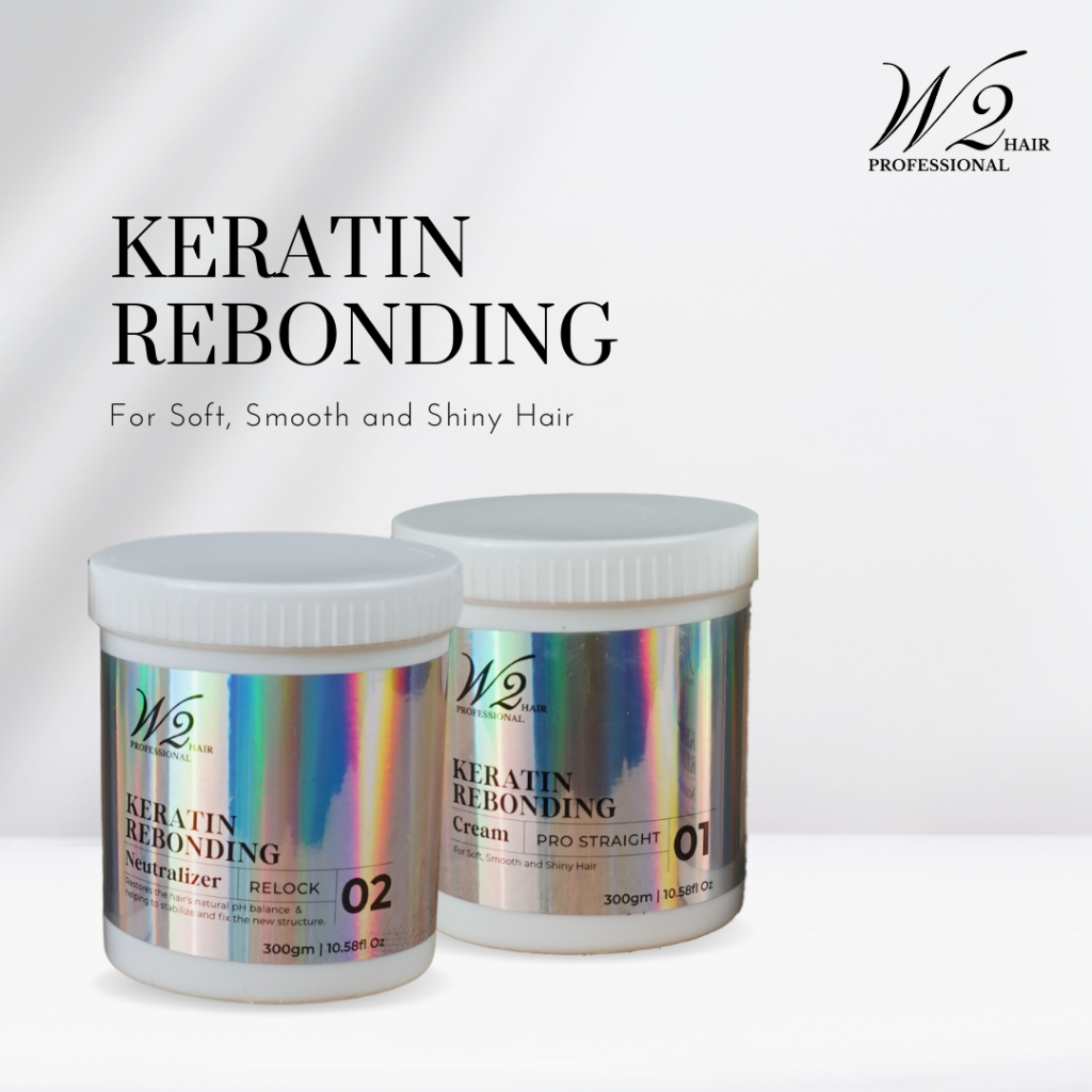 W2 Hair Professional Keratin Rebonding Set (300g x 2) | Shopee Malaysia