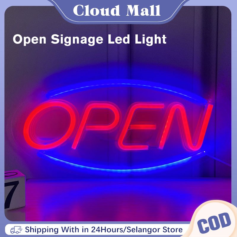 Bright Open Signage LED Light Wall Hanging LED Billboard Neon Lights ...