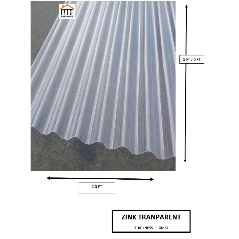 ZINK TRANPARENT 6Feet (ORDER) | Shopee Malaysia