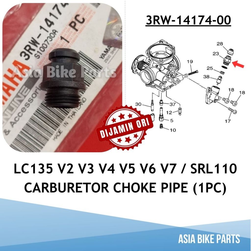 Yamaha Original LC135 V2 V3 V4 V5 V6 V7 / Lagenda SRL110 Carburetor ...