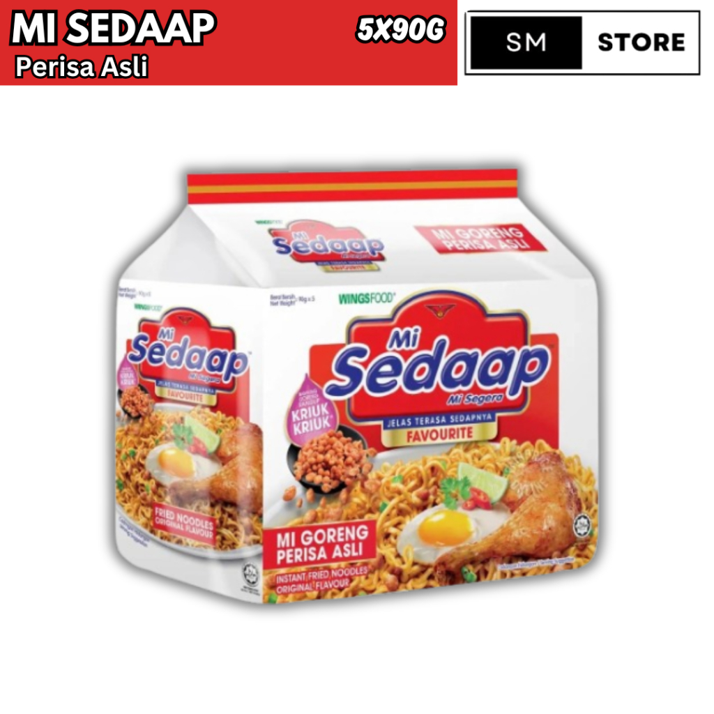 MI SEDAAP Mi Goreng Perisa Asli (90g x 5's) | Shopee Malaysia