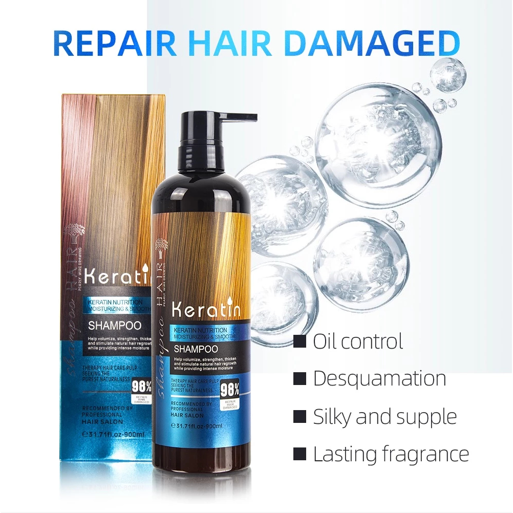 Keratin Smooth Shampoo 900ml / Morocco Argan Oil Fluffy Clean Anti ...