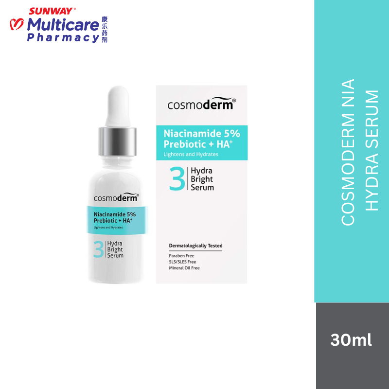 COSMODERM NIACINAMIDE HYDRA BRIGHT SERUM (30ML) | Shopee Malaysia