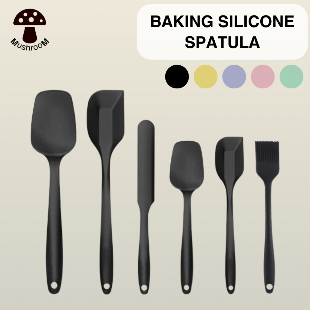 MM Silicone Spatula Scraper Mixer T-Turner Oil Brush Spreader Shovel ...