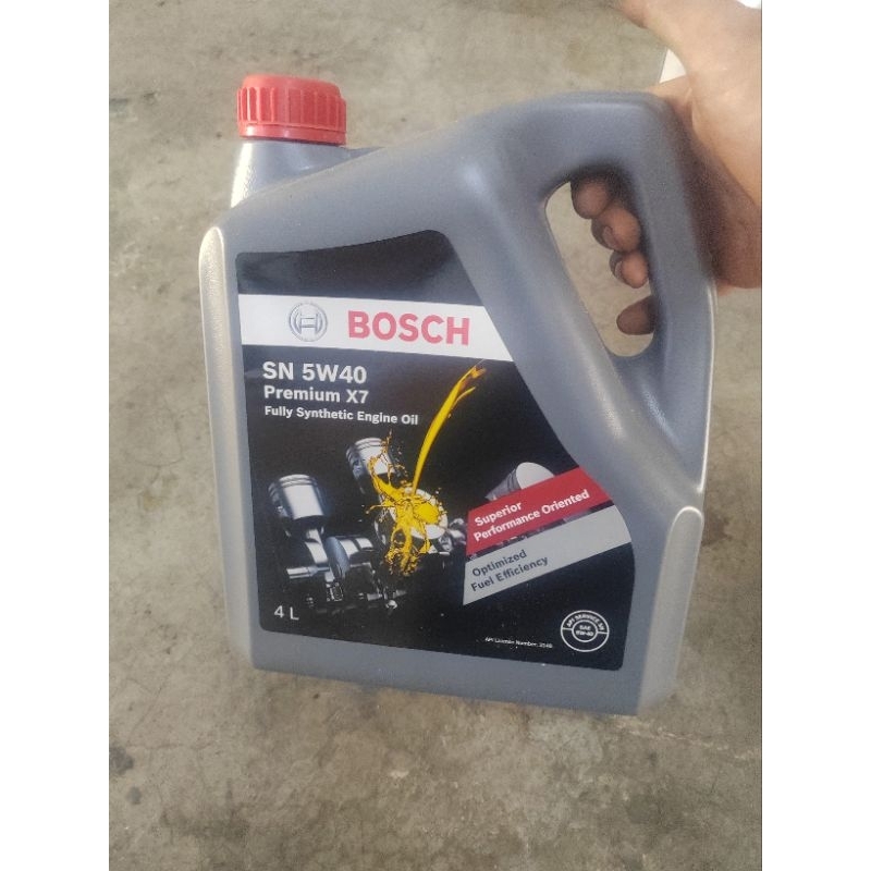 Bosch Engine Oil SN 5W40 Premium X7 Fully Synthetic | Shopee Malaysia