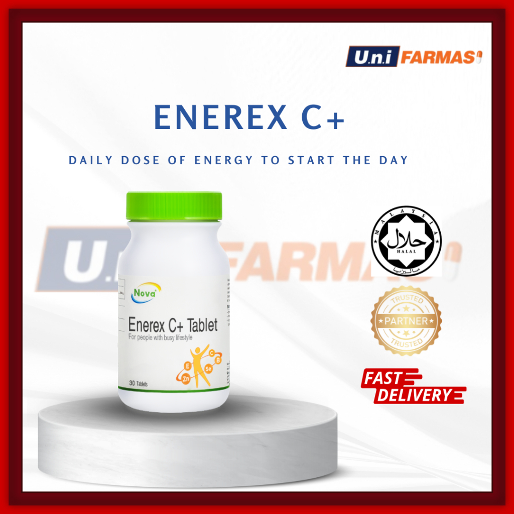 ENEREX C+ [VITAMIN B COMPLEX+VITAMIN C] 30TABS | Shopee Malaysia