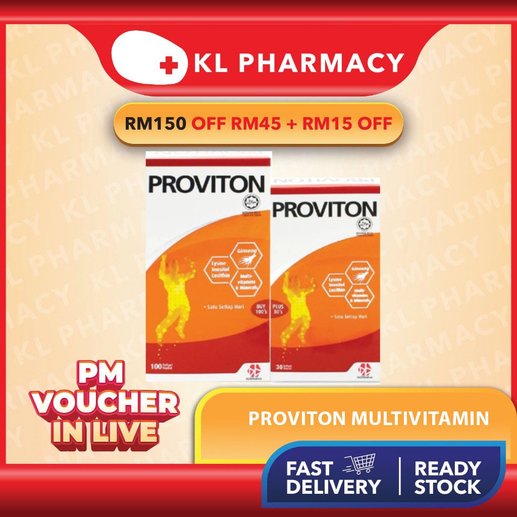 PROVITON Multivitamin CAPSULE 100s+ 30s /100s / 30s | Shopee Malaysia
