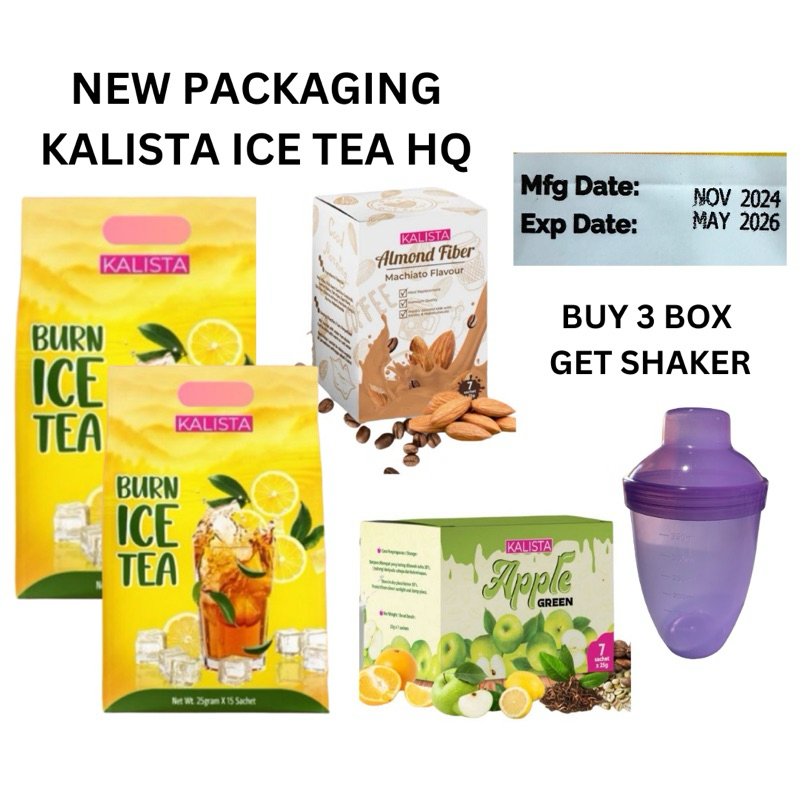 KALISTA BURN ICE TEA HQ 15 Sachet | ALMOND FIBER MACHIATO FLAVOUR ...