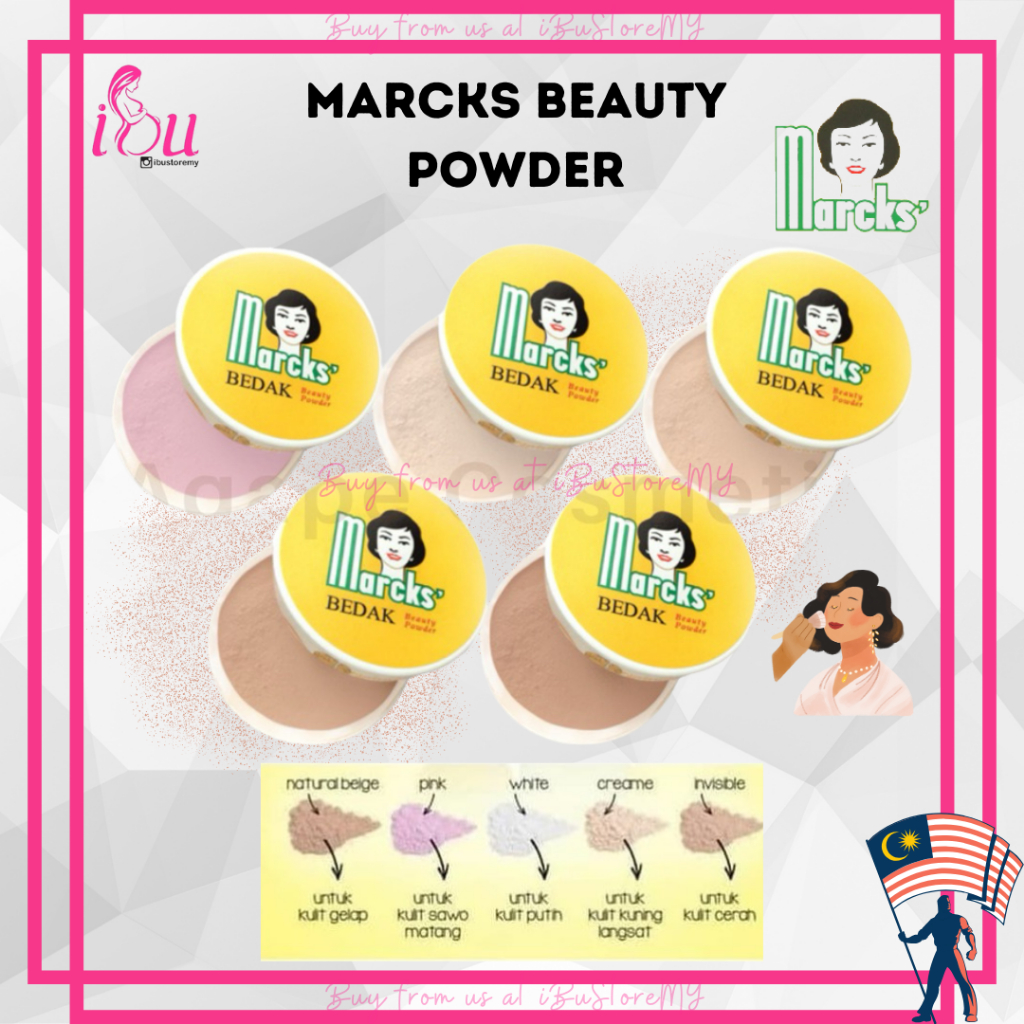 Bedak Marcks Beauty Powder 40g Loose Bedak Tabur Serbuk Marck Compacts ...