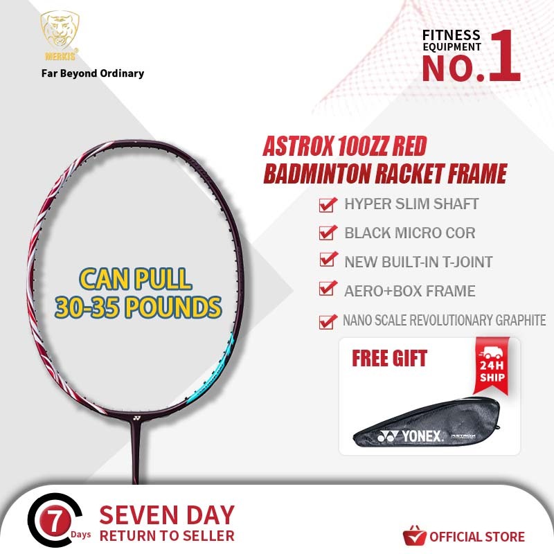 YONEX ASTROX 100ZZ Kurenai Badminton Aerial Shooting Full Carbon Single 4U 30-35Lbs 83g | Shopee ...