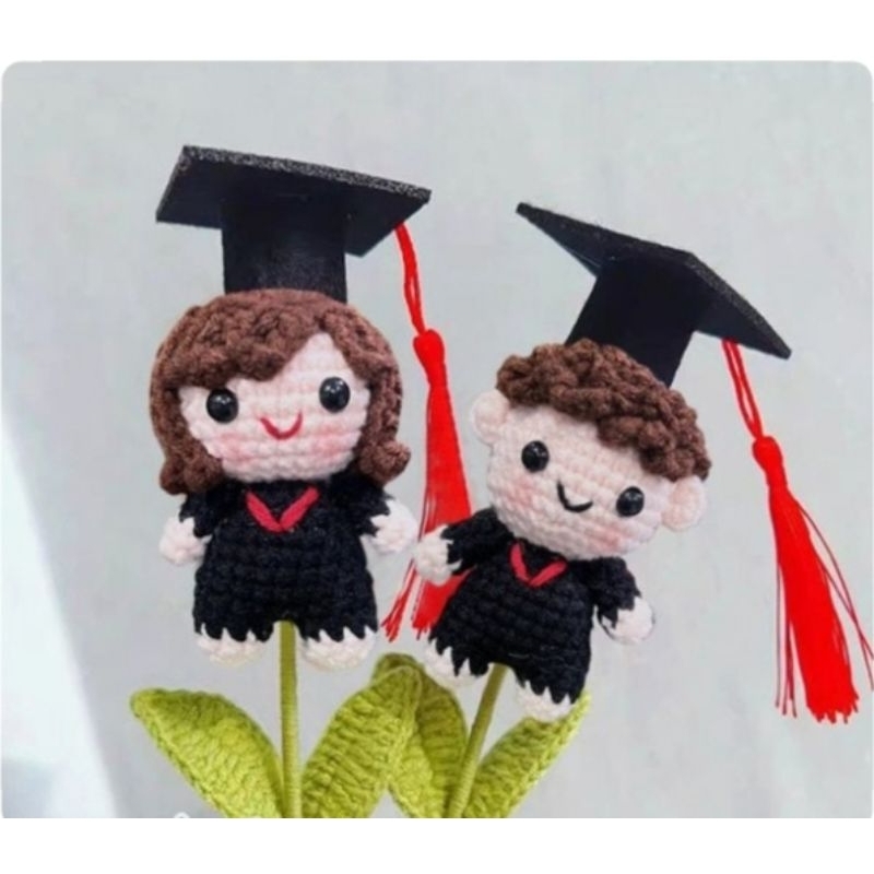 Crochet graduation doll Homemade | Shopee Malaysia