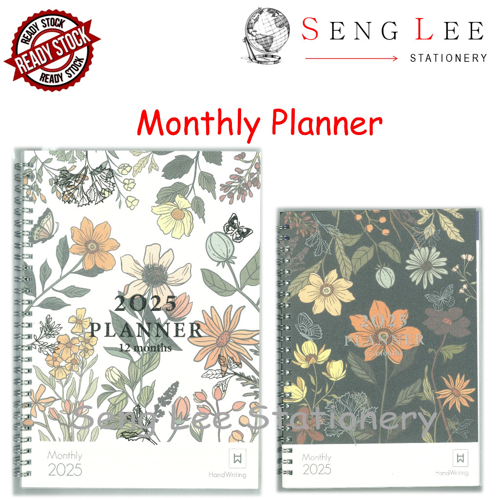 2025 Monthly Planner Notebook with Single Line Pages | Shopee Malaysia