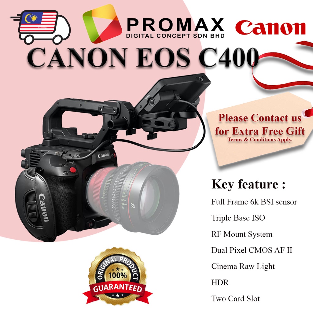 CANON EOS C400 - a workhorse across cinema, live broadcast, and virtual production. | Shopee ...