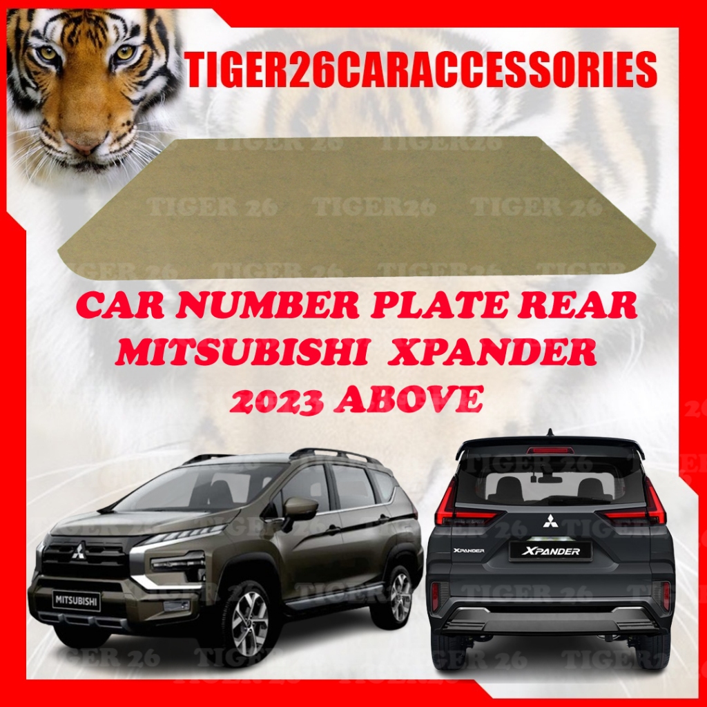 MITSUBISHI XPANDER 2023 2024 REAR NUMBER PLATE IN PLATE FULL SIZE ...
