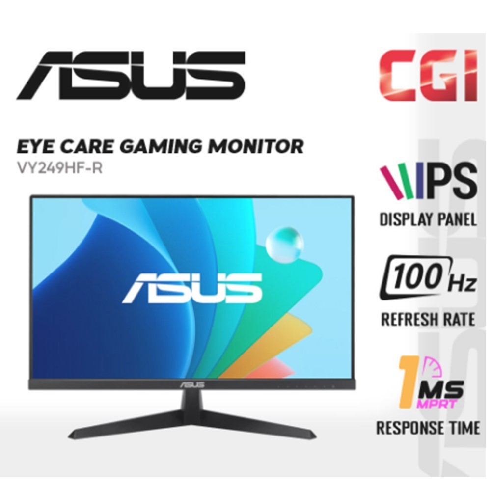 Asus 23.8" VY249HF-R IPS FHD Adaptive Sync 100Hz 1ms Eye Care Gaming ...