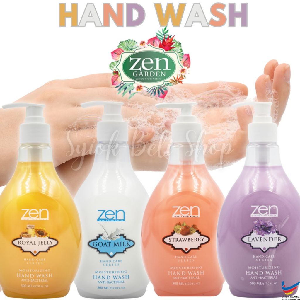 500ml ZEN Anti Bacterial Moisturizing Hand Wash/Hand Care Series with ...