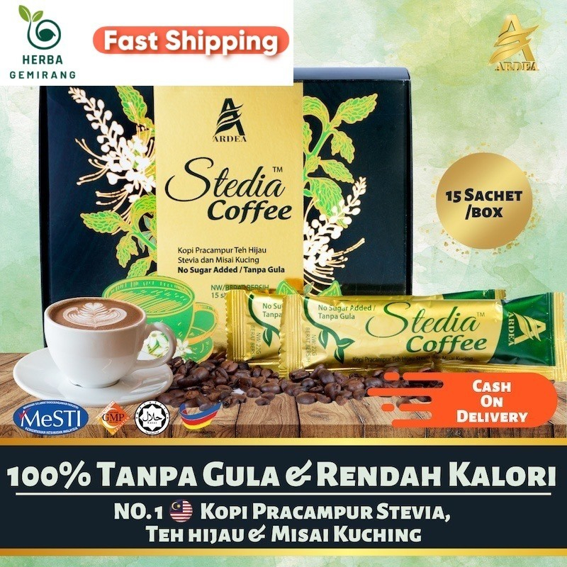 STEDIA COFFEE / Kopi STEDIA BELI 3 BOX FREE FLASK[💯No GULA] | Shopee Malaysia