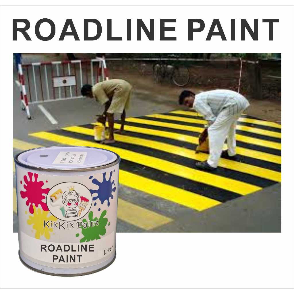 ( 1 LITER ) Roadline Paint 1L for Road Marking (Cat Jalan) ROAD LINE ...