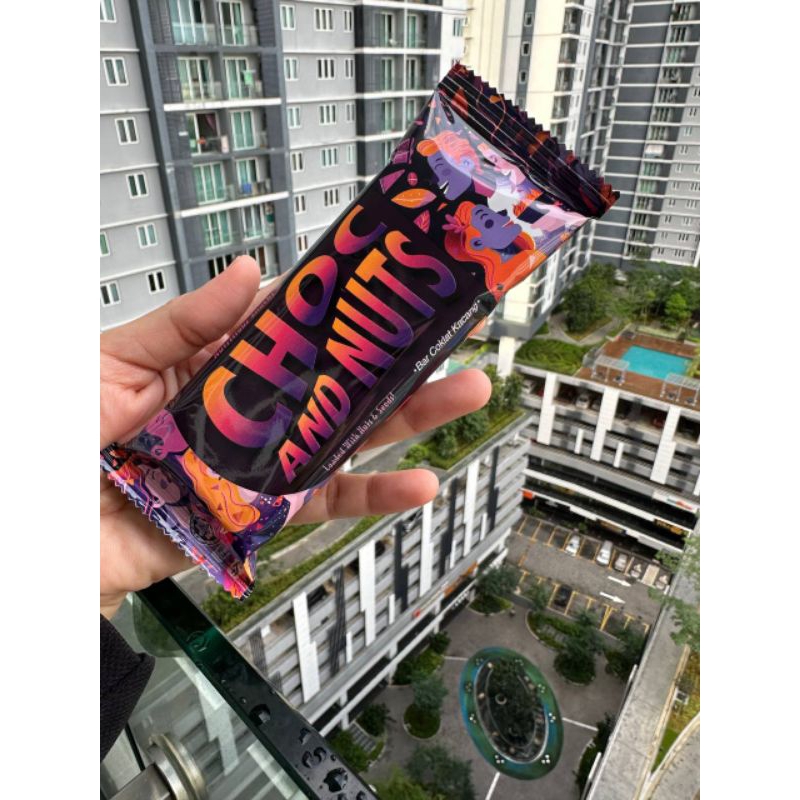 Protein Bar Energy Bar Chocotainer Chocolate Choc & Nuts Coklat Halal ...