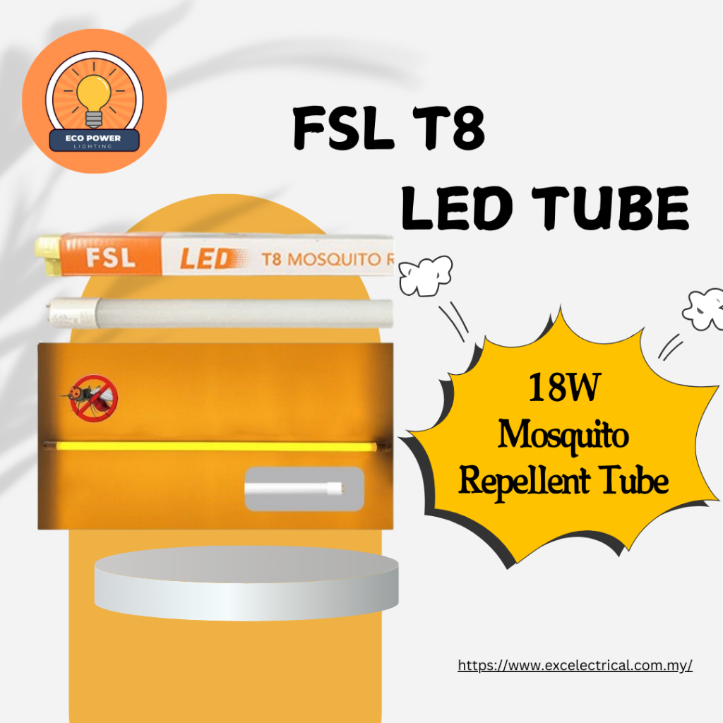 FSL T8 18W MOSQUITO REPELLENT TUBE (2100K) | Shopee Malaysia