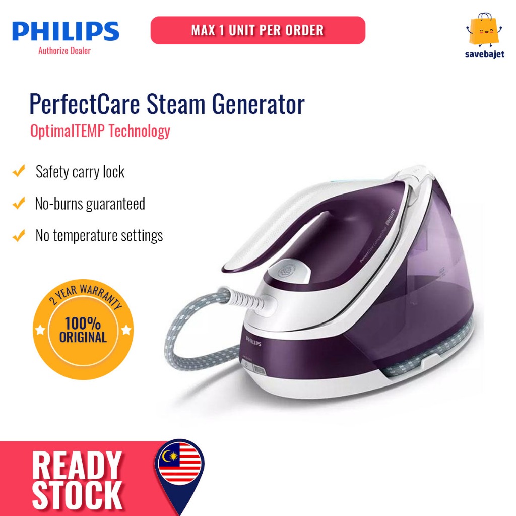 PHILIPS PerfectCare Compact Plus Steam Generator Iron GC7933 | Shopee ...