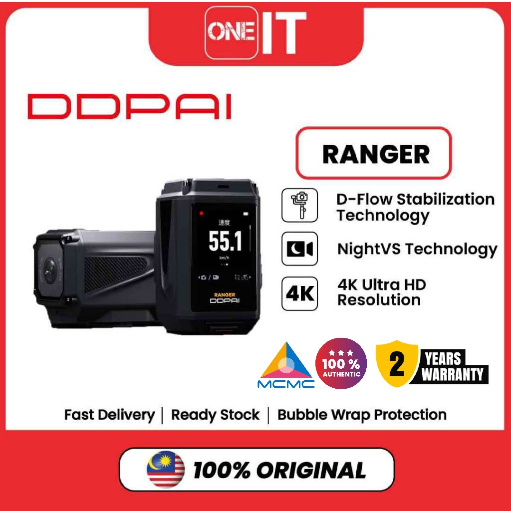 (NEW) DDPAI RANGER Riding Camera, 4K HD riding camera, Waterproof car ...