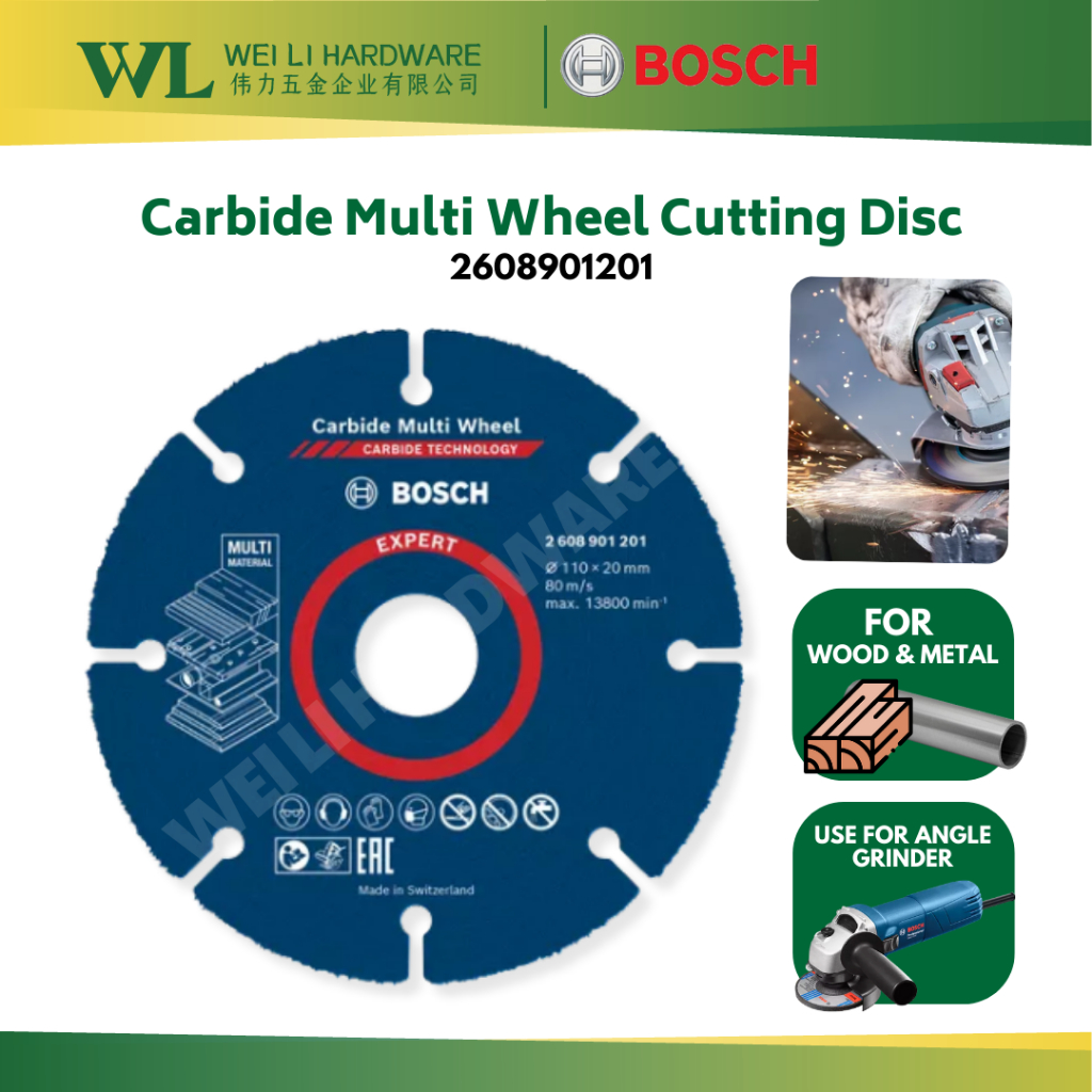 BOSCH EXPERT Carbide Multi Wheel Cutting Disc 2608901201/Cutting ...