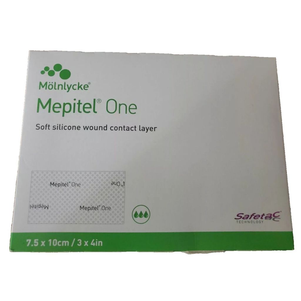 Molnlycke Mepitel One Soft Silicone Wound Contact Layer 7.5cm x 10cm 10 ...