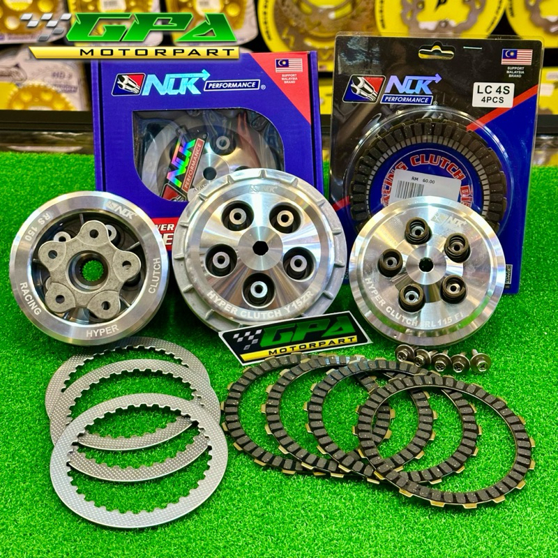 NLK PERFORMANCE CLUTCH PLATE V2 GREEN HYPERCLUTCH SET Y15ZR Y16ZR LC135 4S 5S RS150 RSX150 ...
