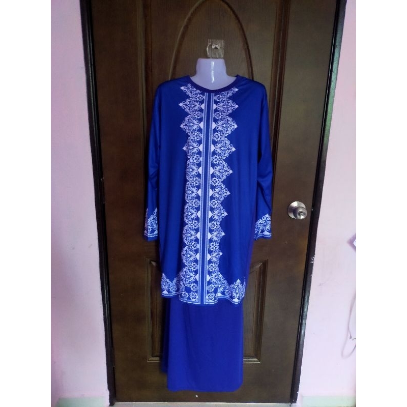 Baju Kurung Murah Baju Raya Royal Blue [NEW] | Shopee Malaysia